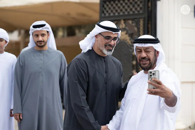 Khaled bin Mohamed bin Zayed visits Humaid Mohammed Bakheet Al Ketbi in Al Ain Region